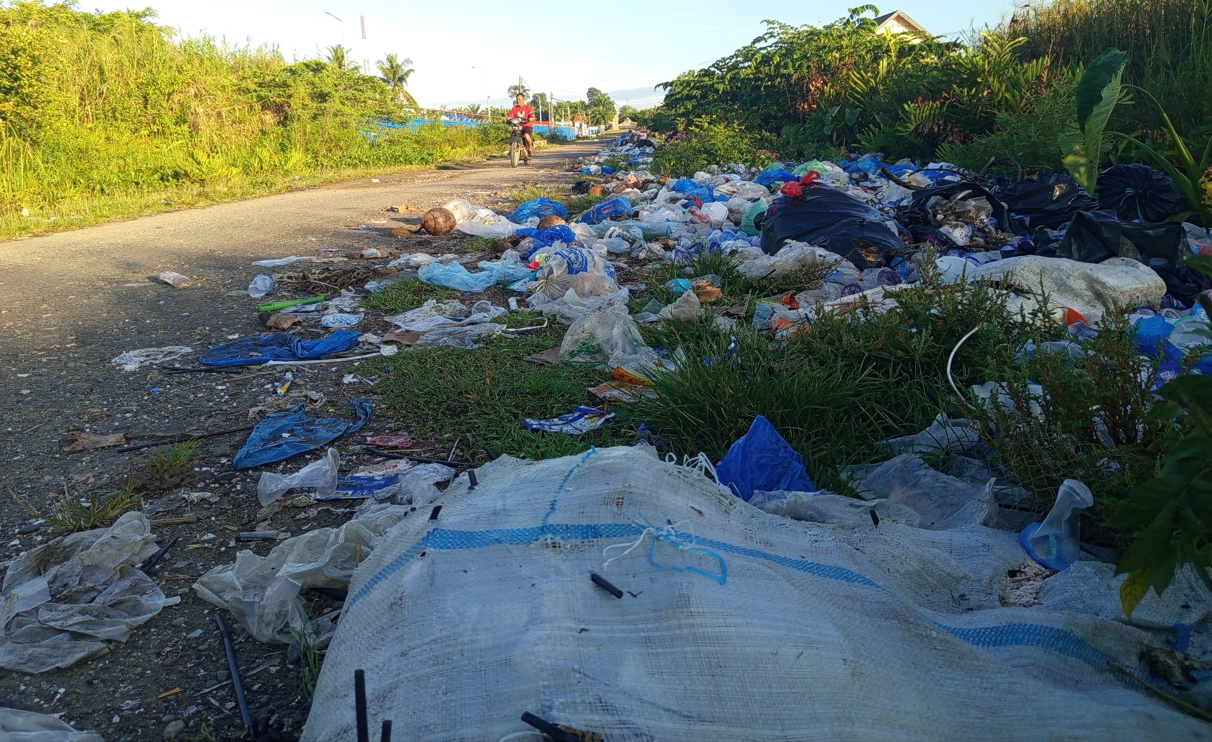Foto: Tumpukan Sampah di Pinggir Jalan